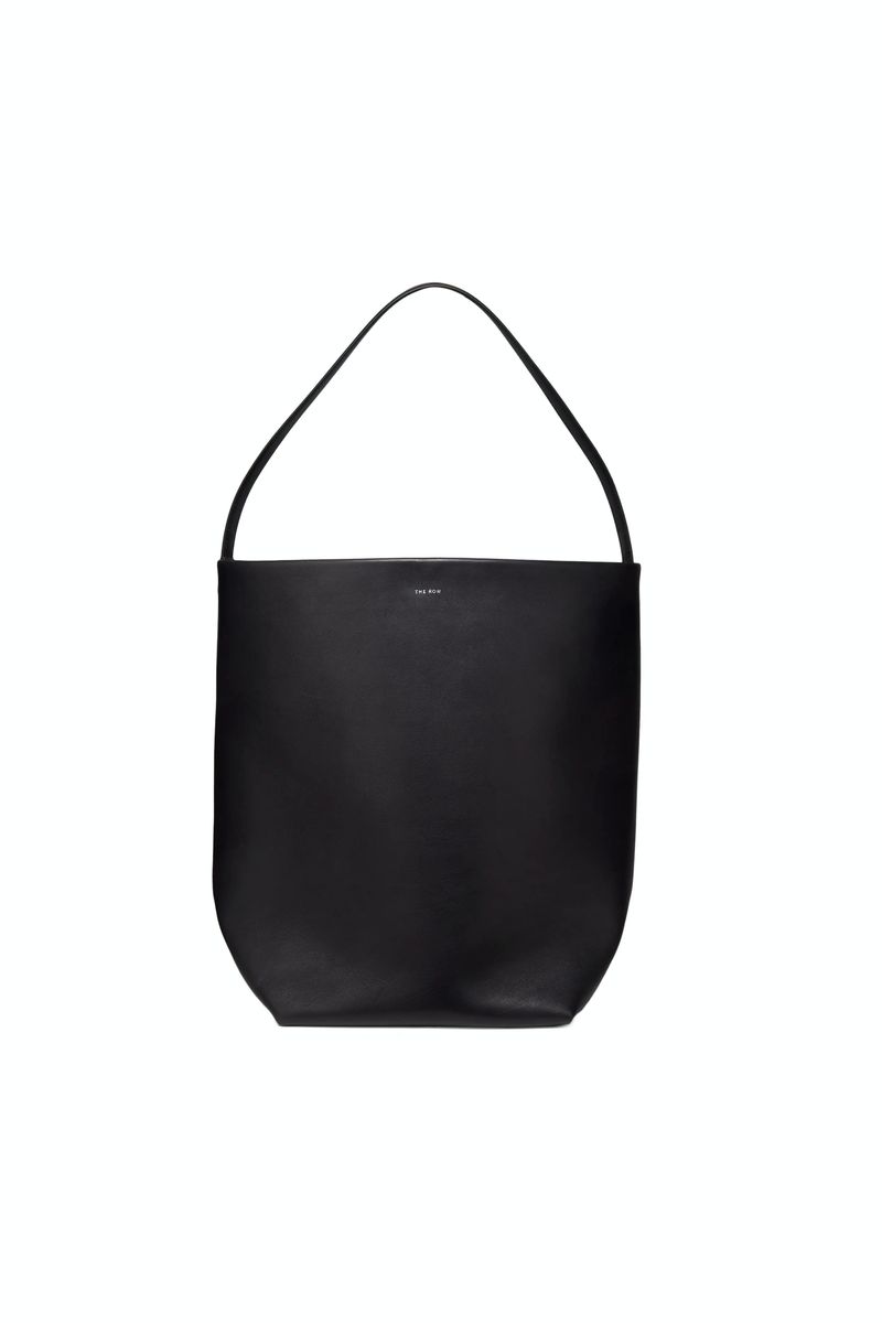 The Row Black Leather Hobo Bag – Minimalist Elegance and Timeless Luxury