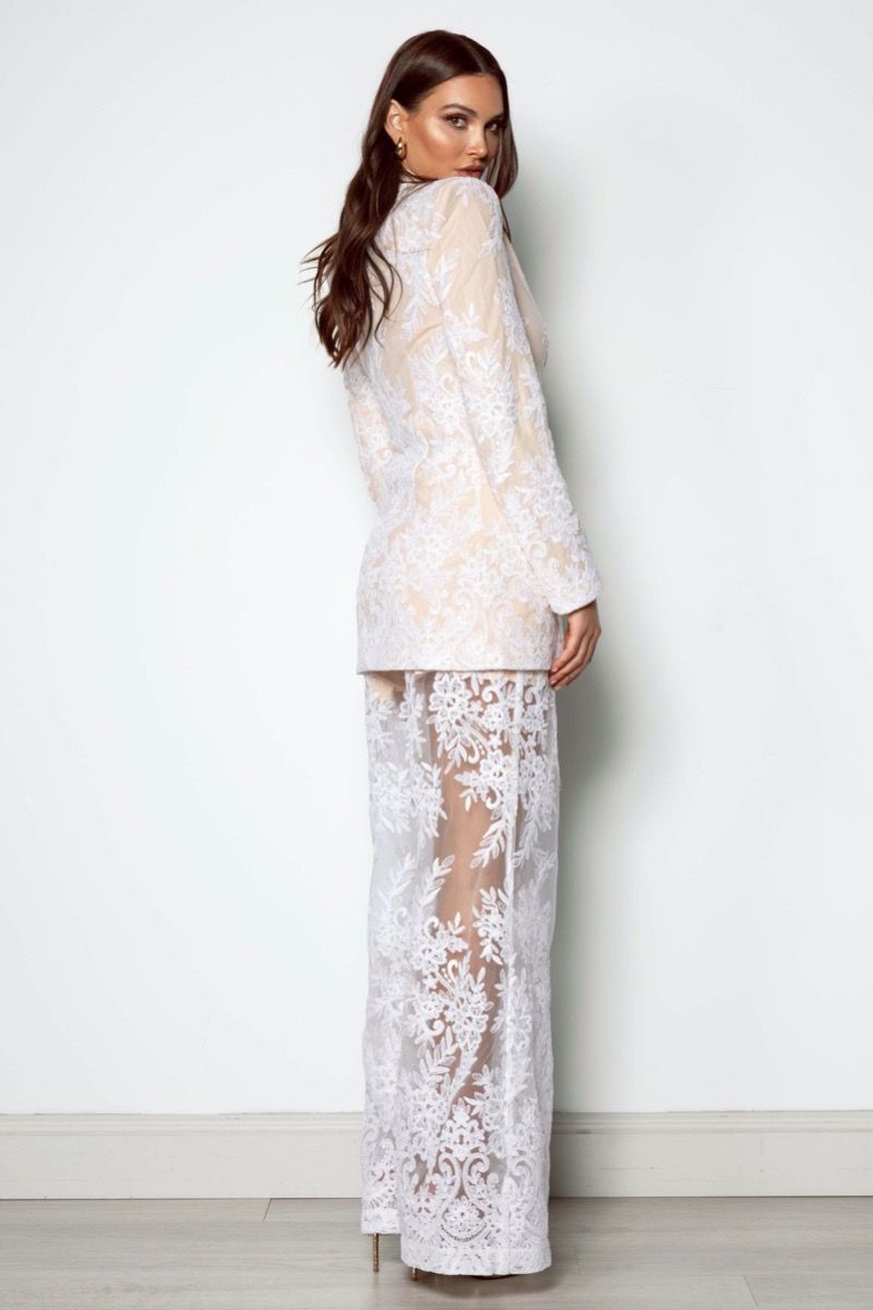 ISLA WHITE LACE PANTS